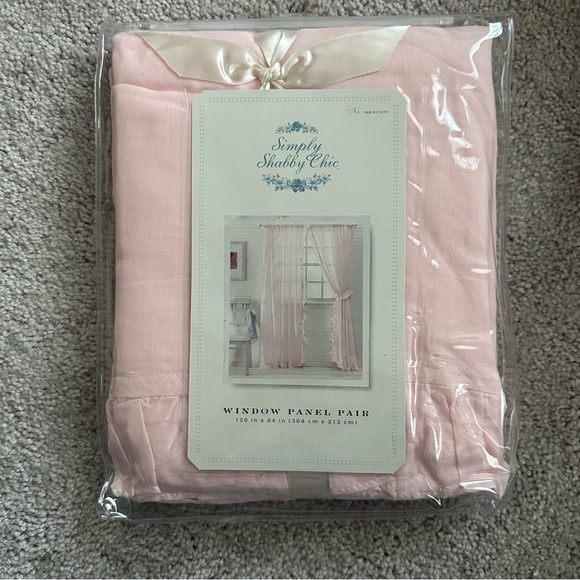 Simply Shabby Chic | Accents | Nwt Pink Simply Shabby Chic Window Panel ...